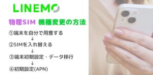 LINEMOで機種変更する手順をわかりやすく解説【SIM・eSIM別の完全ガイド】 | ナノモバ